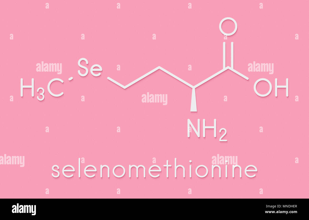 Selenomethionine Amino Acid Molecule Selenium Containing Natural Analog Of Methionine Skeletal