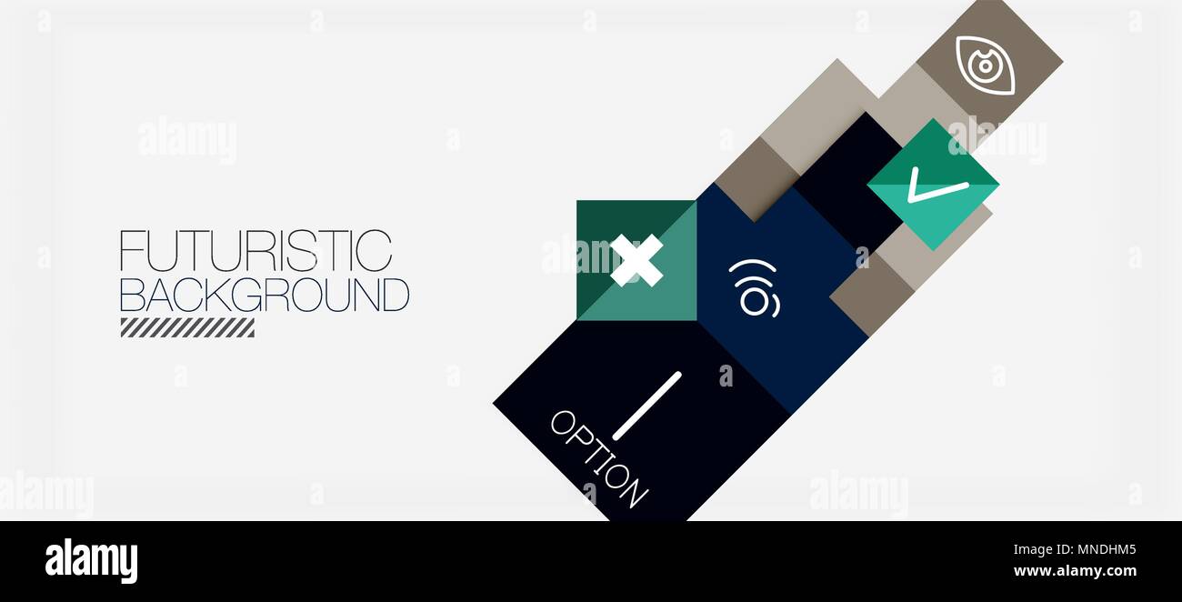 Square shapes banner design, geometric abstract background. Square ...