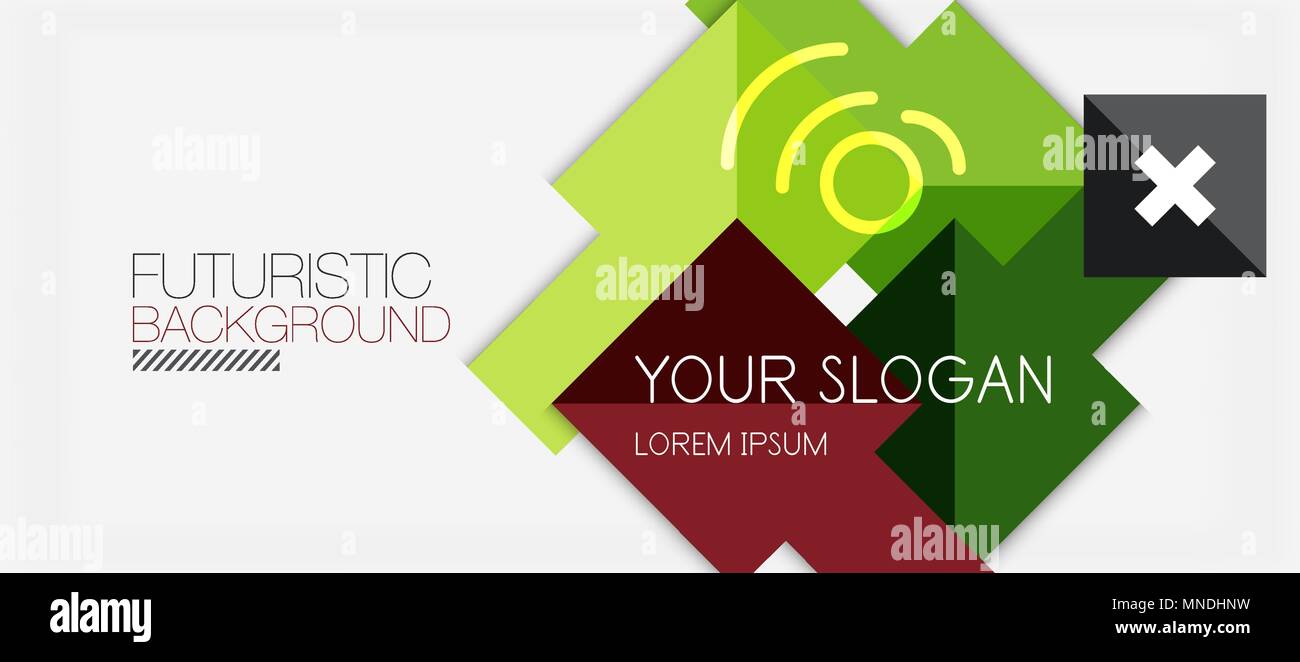 Square shapes banner design, geometric abstract background. Square ...