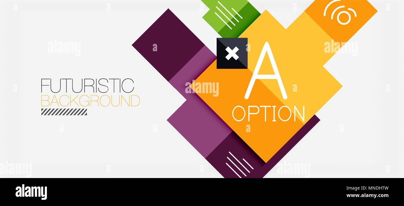 Square shapes banner design, geometric abstract background. Square ...