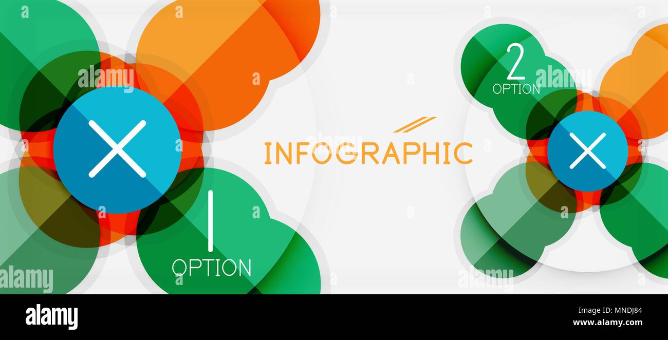 Paper geometric circle banner template. Paper geometric circle banner ...