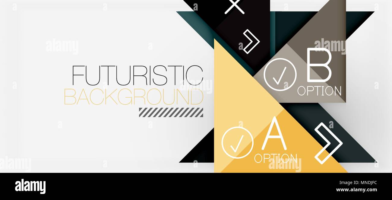 Minimalistic triangle modern banner design, geometric abstract background. Minimalistic triangle ...