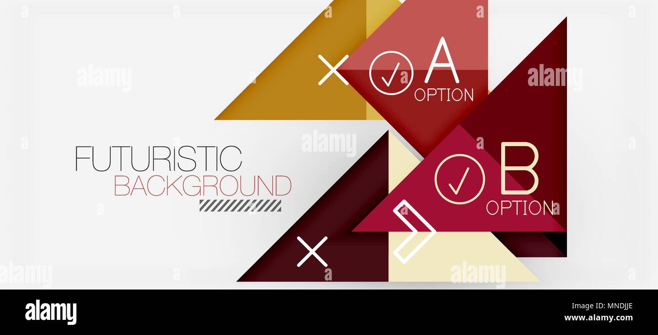 Minimalistic triangle modern banner design, geometric abstract ...