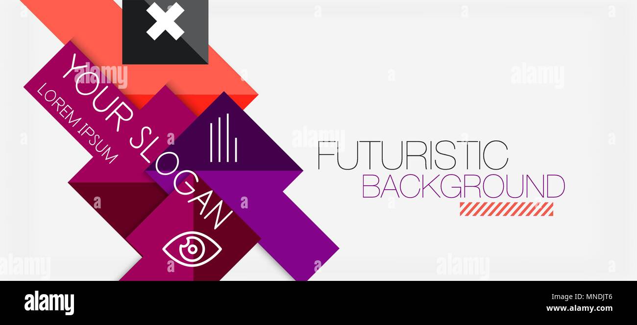 Square shapes banner design, geometric abstract background. Square ...