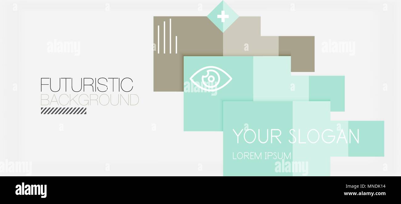 Square shapes banner design, geometric abstract background. Square ...