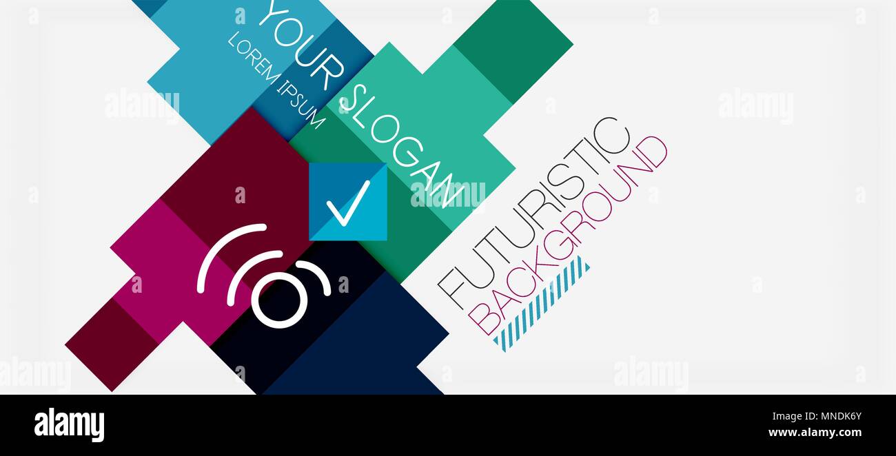 Square shapes banner design, geometric abstract background. Square ...