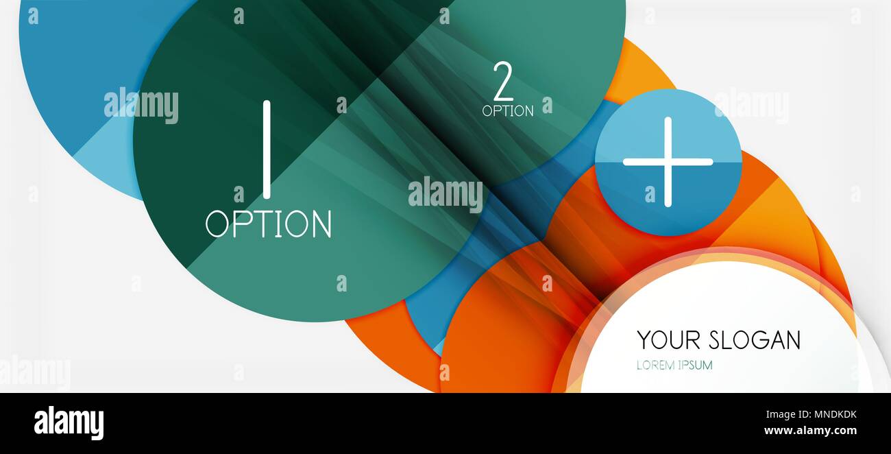 Paper geometric circle banner template. Paper geometric circle banner ...