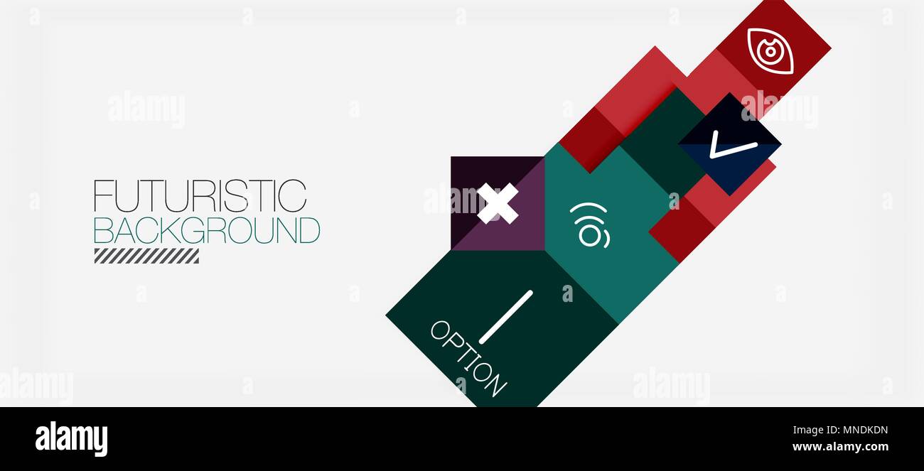 Square shapes banner design, geometric abstract background. Square ...