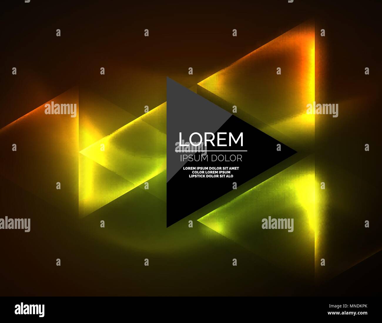 Color neon glowing triangles, abstract background. Color neon glowing ...
