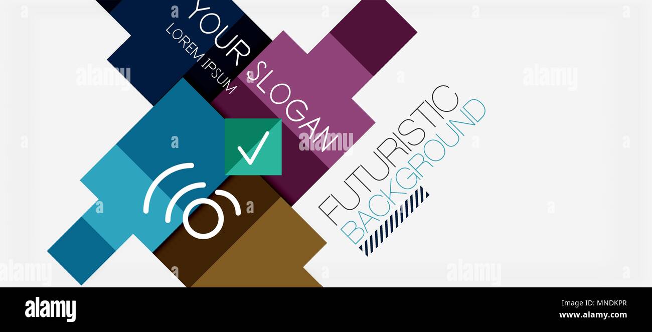 Square shapes banner design, geometric abstract background. Square ...