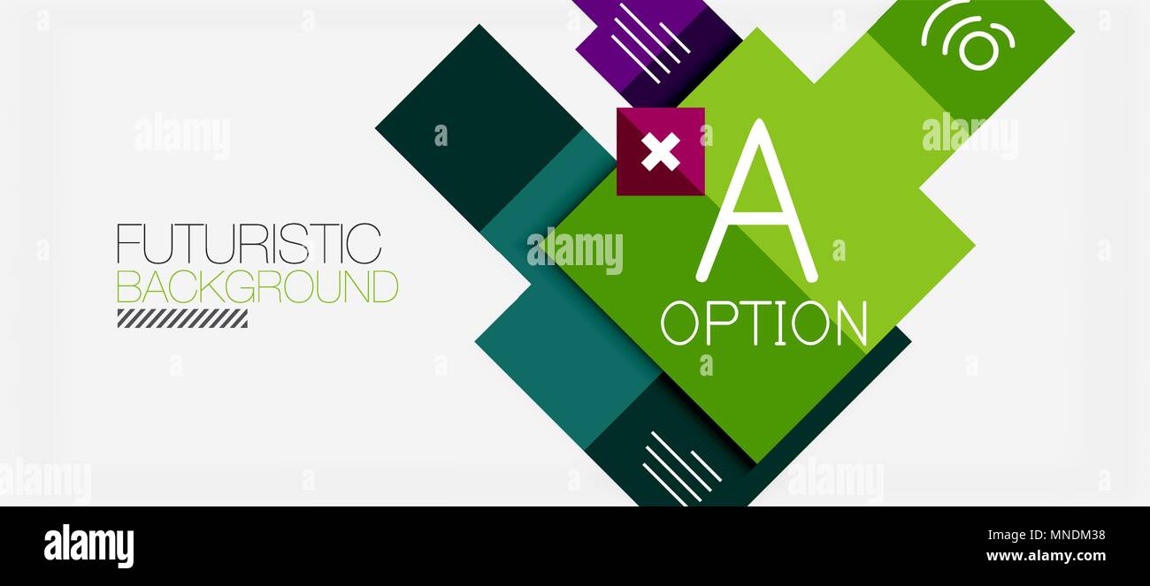 Square shapes banner design, geometric abstract background. Square ...