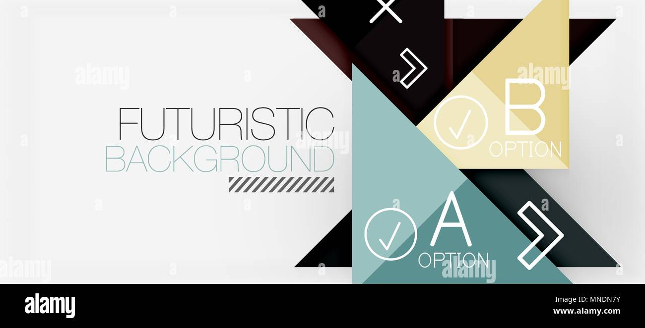 Minimalistic triangle modern banner design, geometric abstract ...