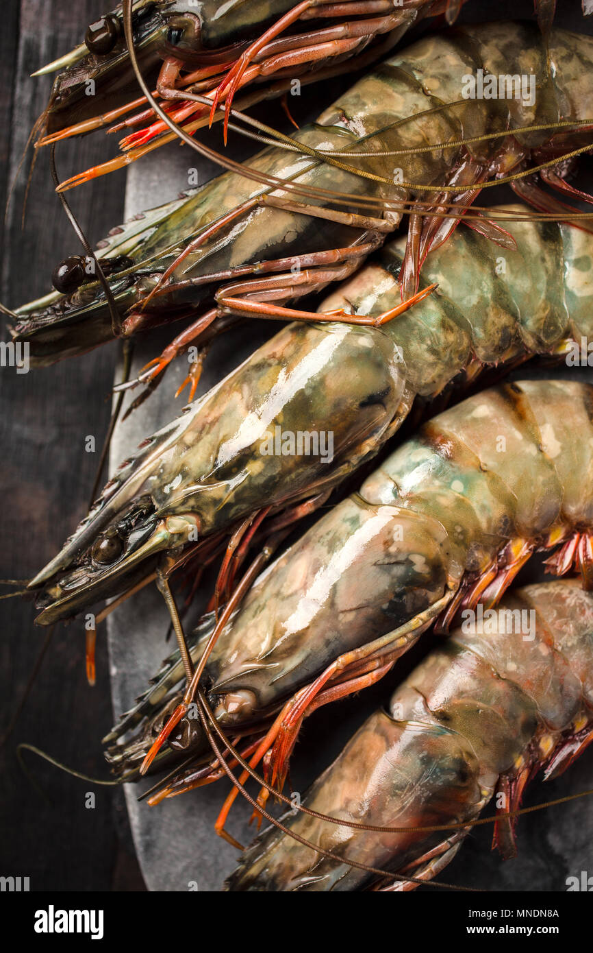 Black Tiger Prawns In Shells High Resolution Stock Photography and ...