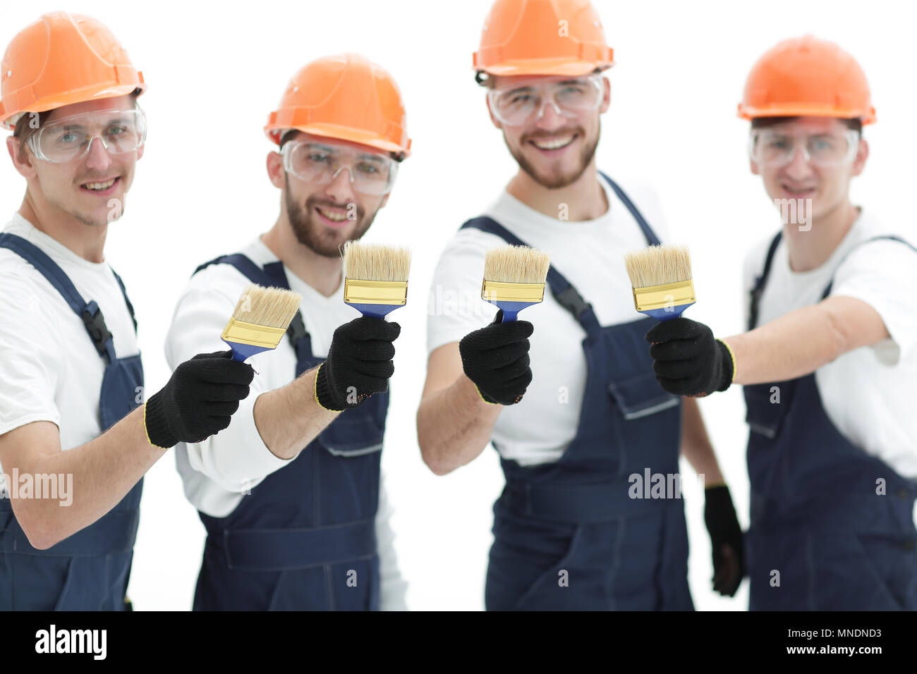 closeup.portrait of team of construction workers Stock Photo - Alamy