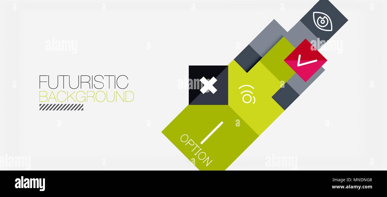 Square shapes banner design, geometric abstract background. Square ...