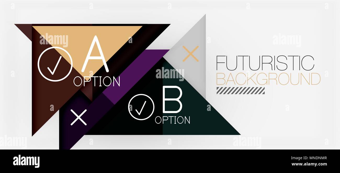 Minimalistic triangle modern banner design, geometric abstract ...