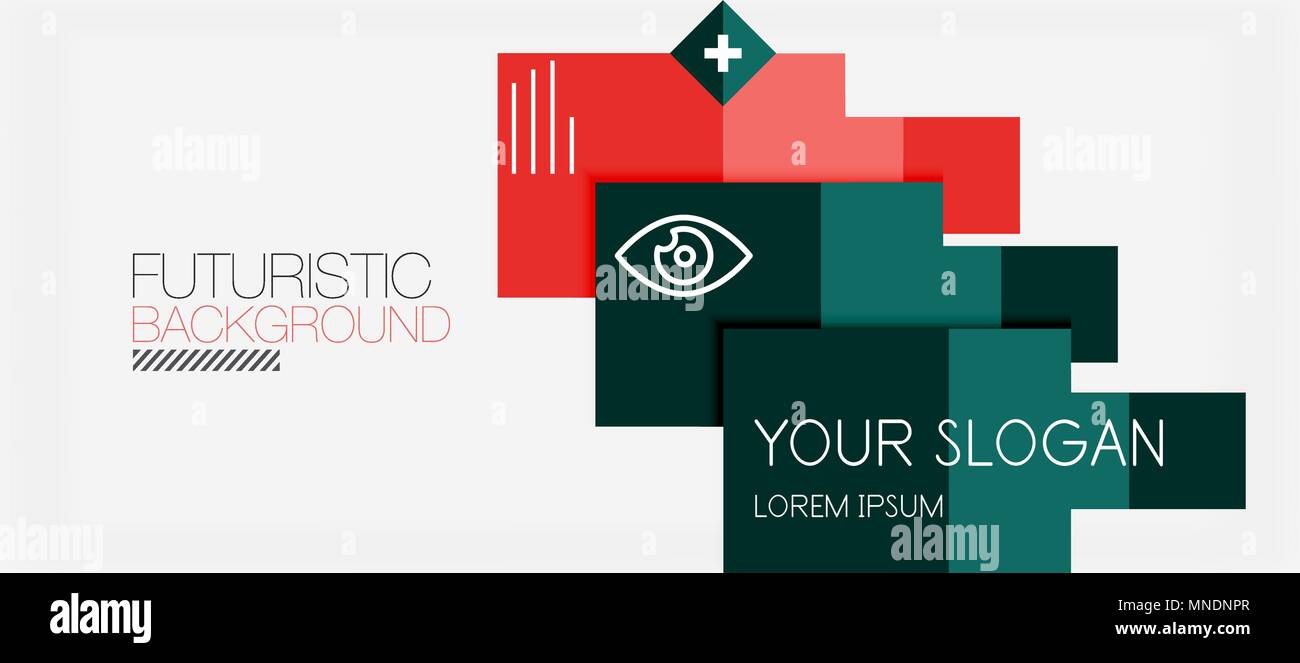 Square shapes banner design, geometric abstract background. Square ...