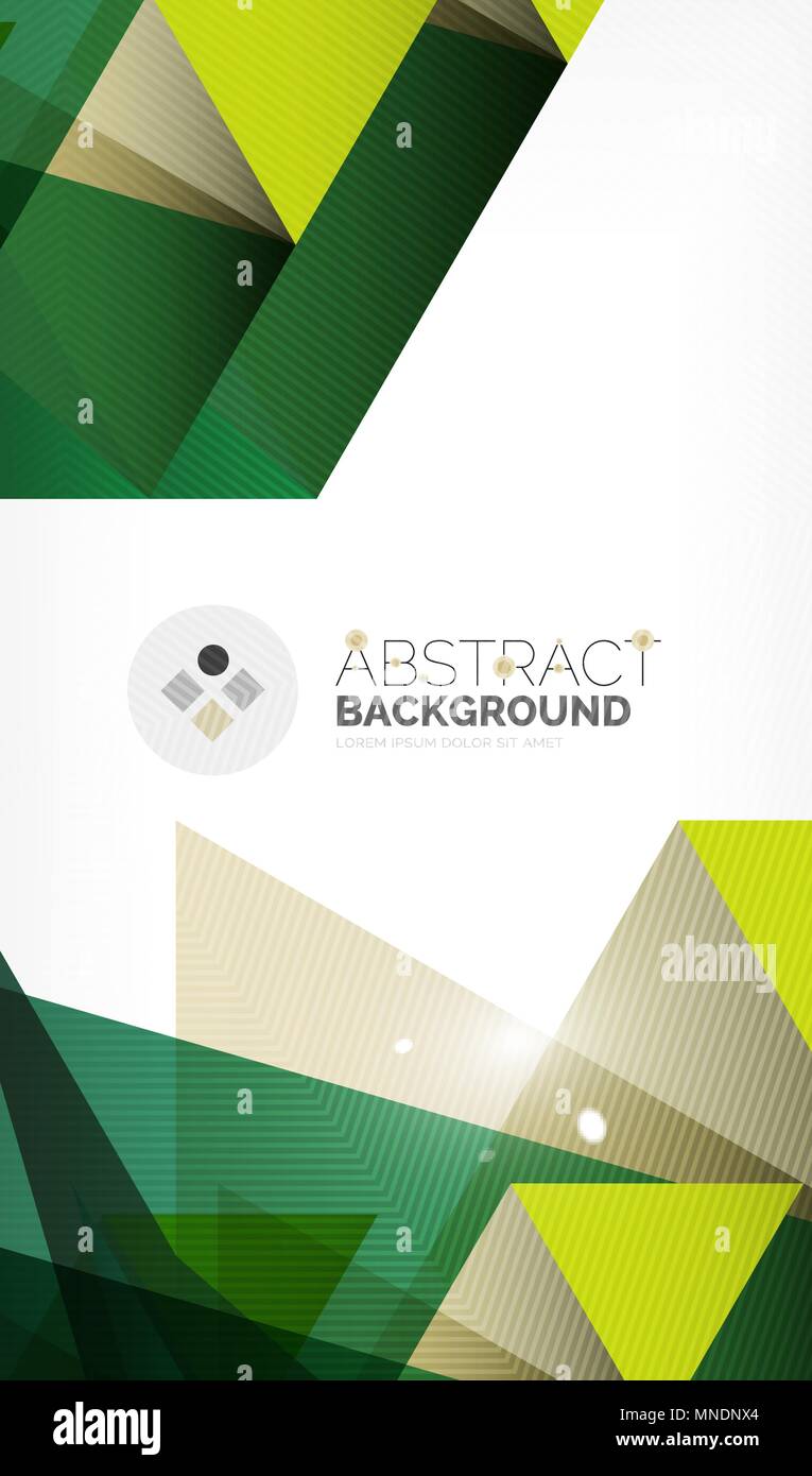 Triangle design business template with lights. Triangle design business ...