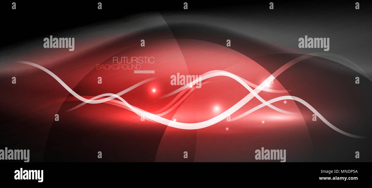 Bright neon lines wave. Bright neon lines wave, motion light trail ...