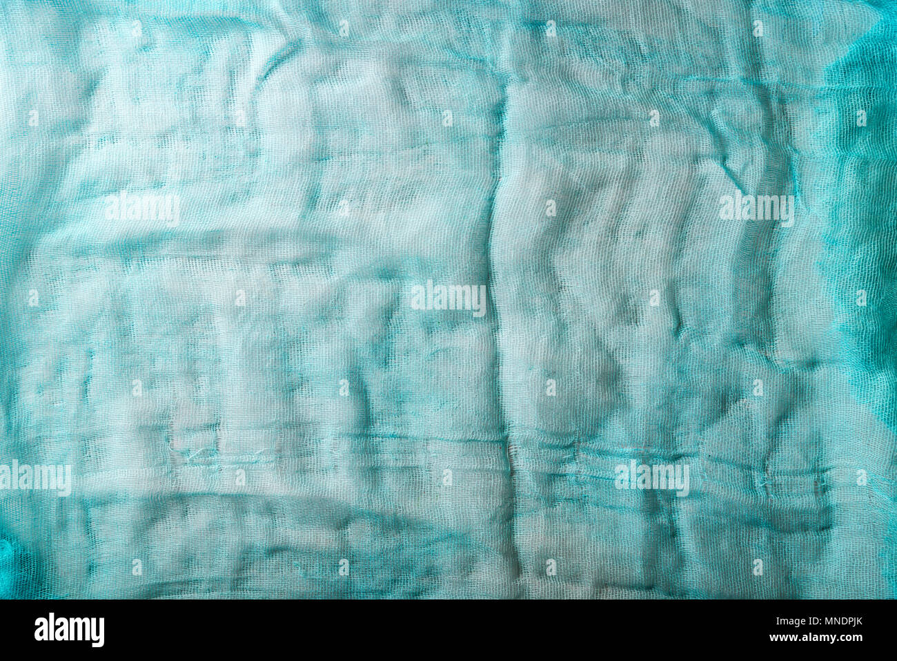 Close up texture of cian gauze cloth with sparse threads Stock Photo ...