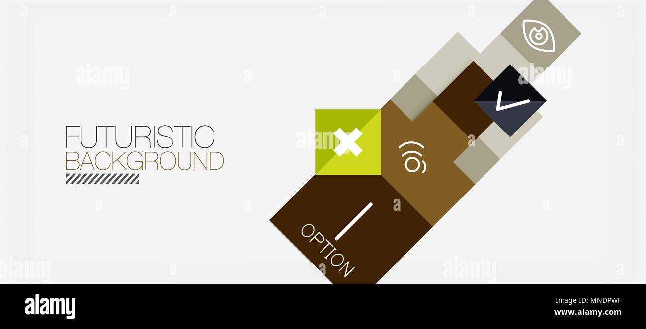 Square shapes banner design, geometric abstract background. Square ...