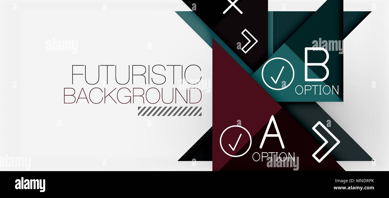 Minimalistic triangle modern banner design, geometric abstract background. Minimalistic triangle ...