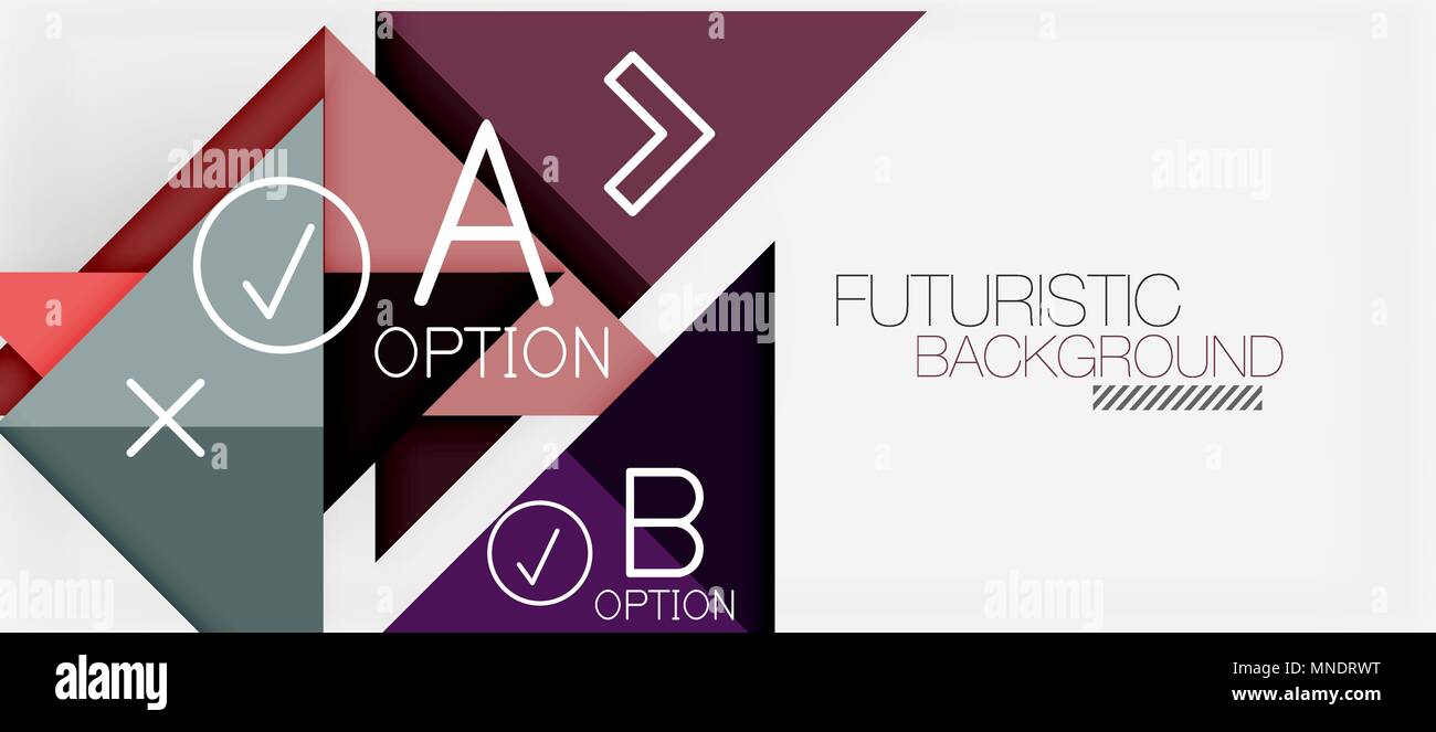 Minimalistic triangle modern banner design, geometric abstract background. Minimalistic triangle ...