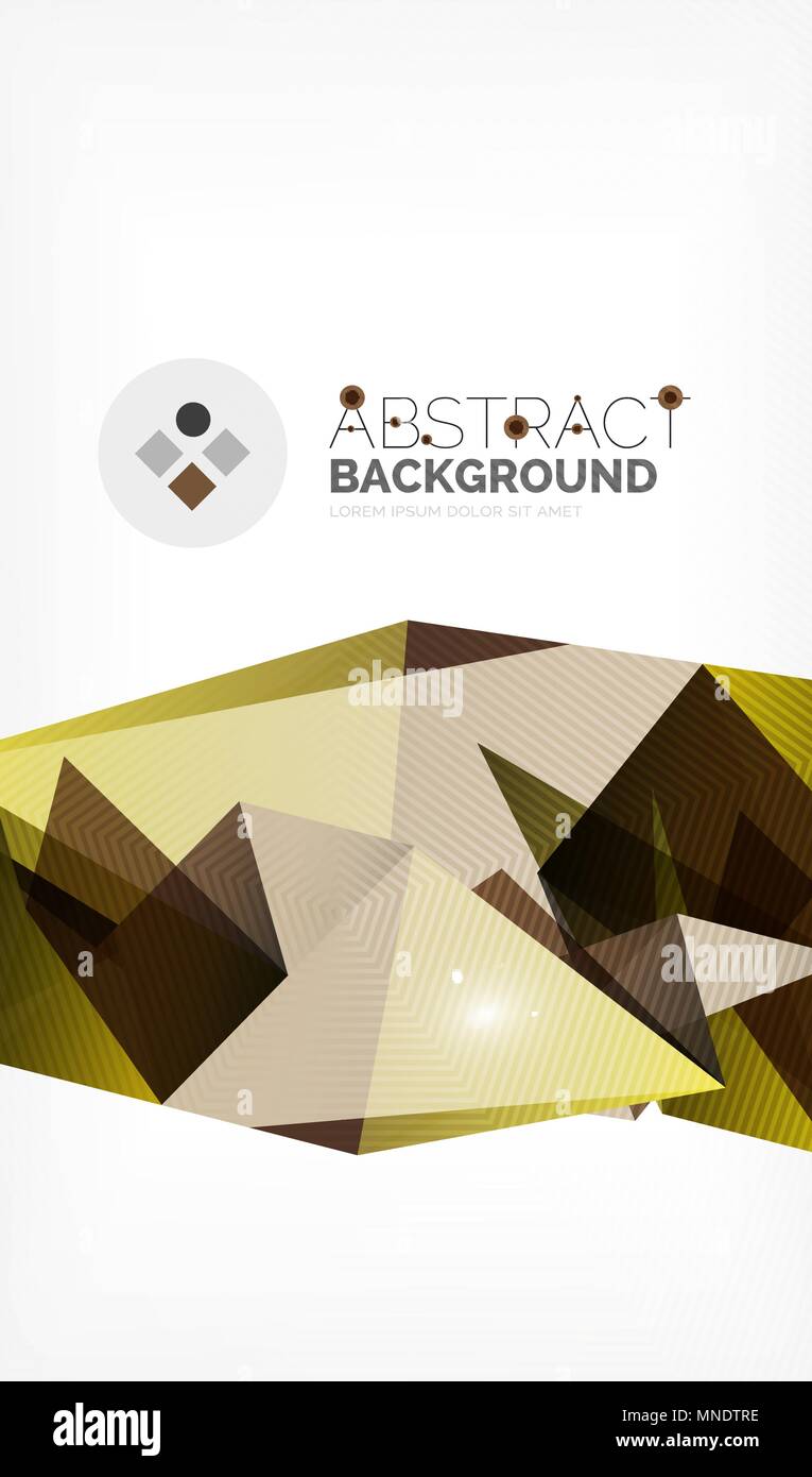 Triangle design business template with lights. Triangle design business ...