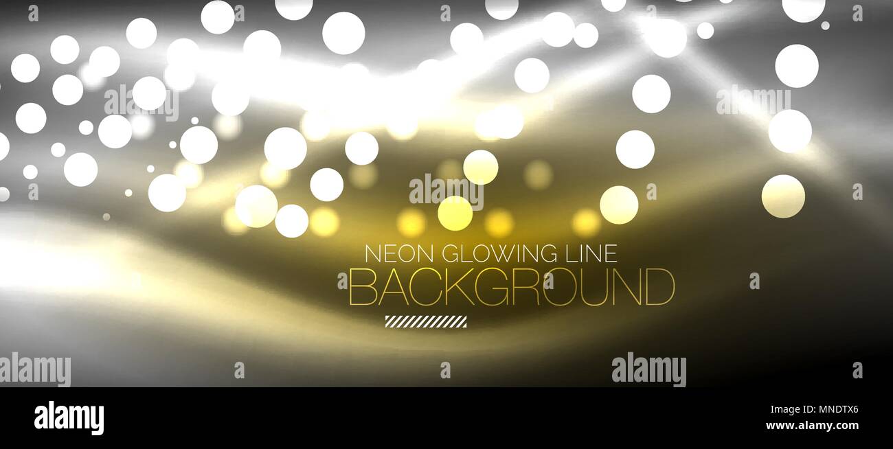 Circle abstract lights, neon glowing background. Circle abstract lights ...