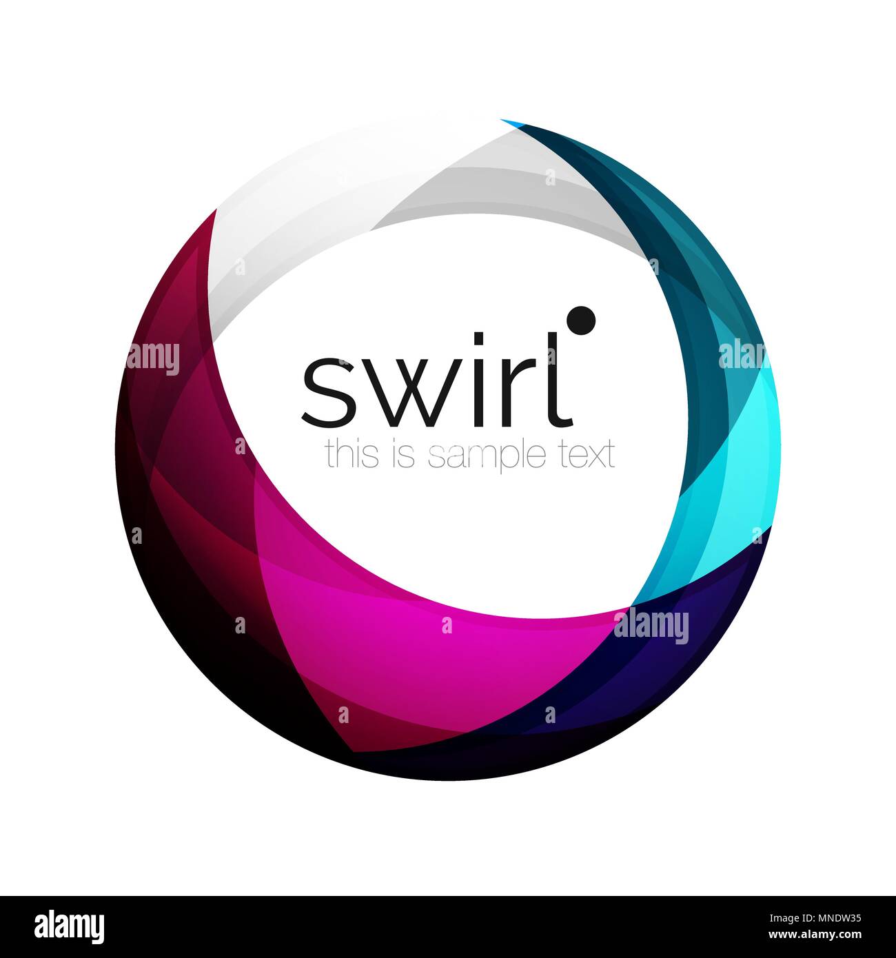 Digital techno swirl circle business icon. Digital techno swirl circle ...