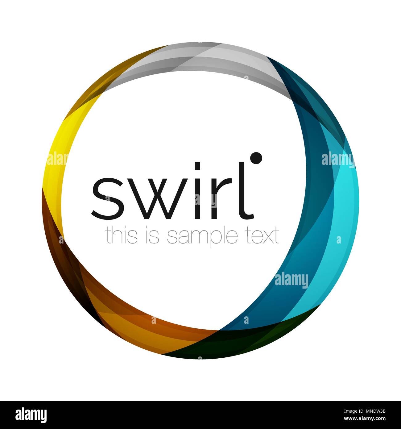 Digital techno swirl circle business icon. Digital techno swirl circle ...