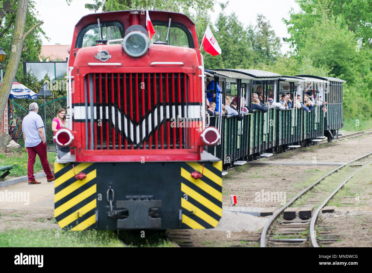 Polish 600 mm narrow gauge railway by historic Zninska Kolej Powiatowa ...