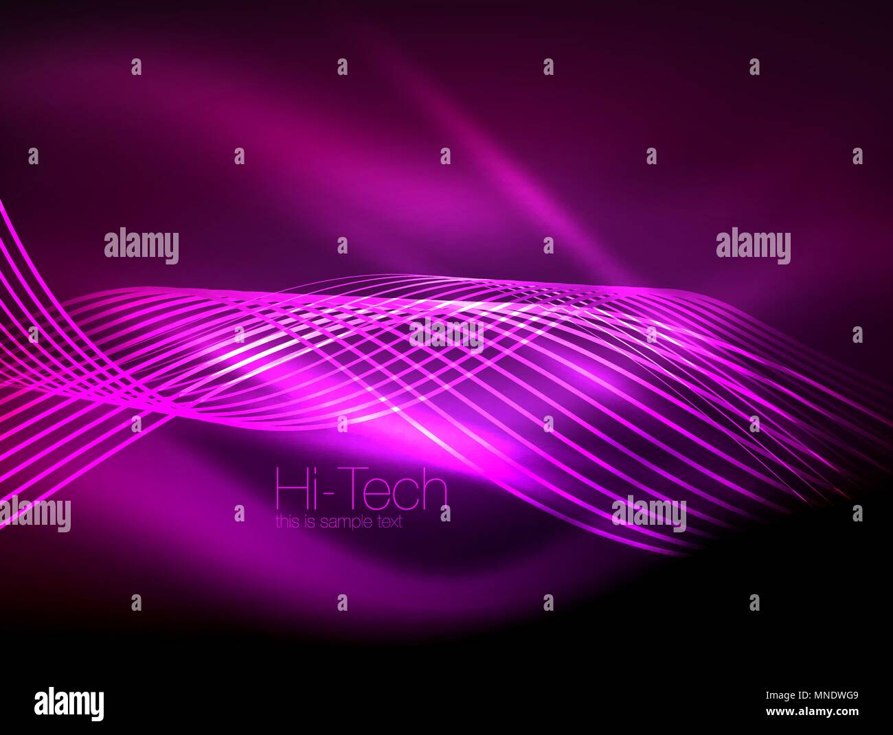 Elegant neon flowing stripes, smooth waves with light effects. Elegant ...