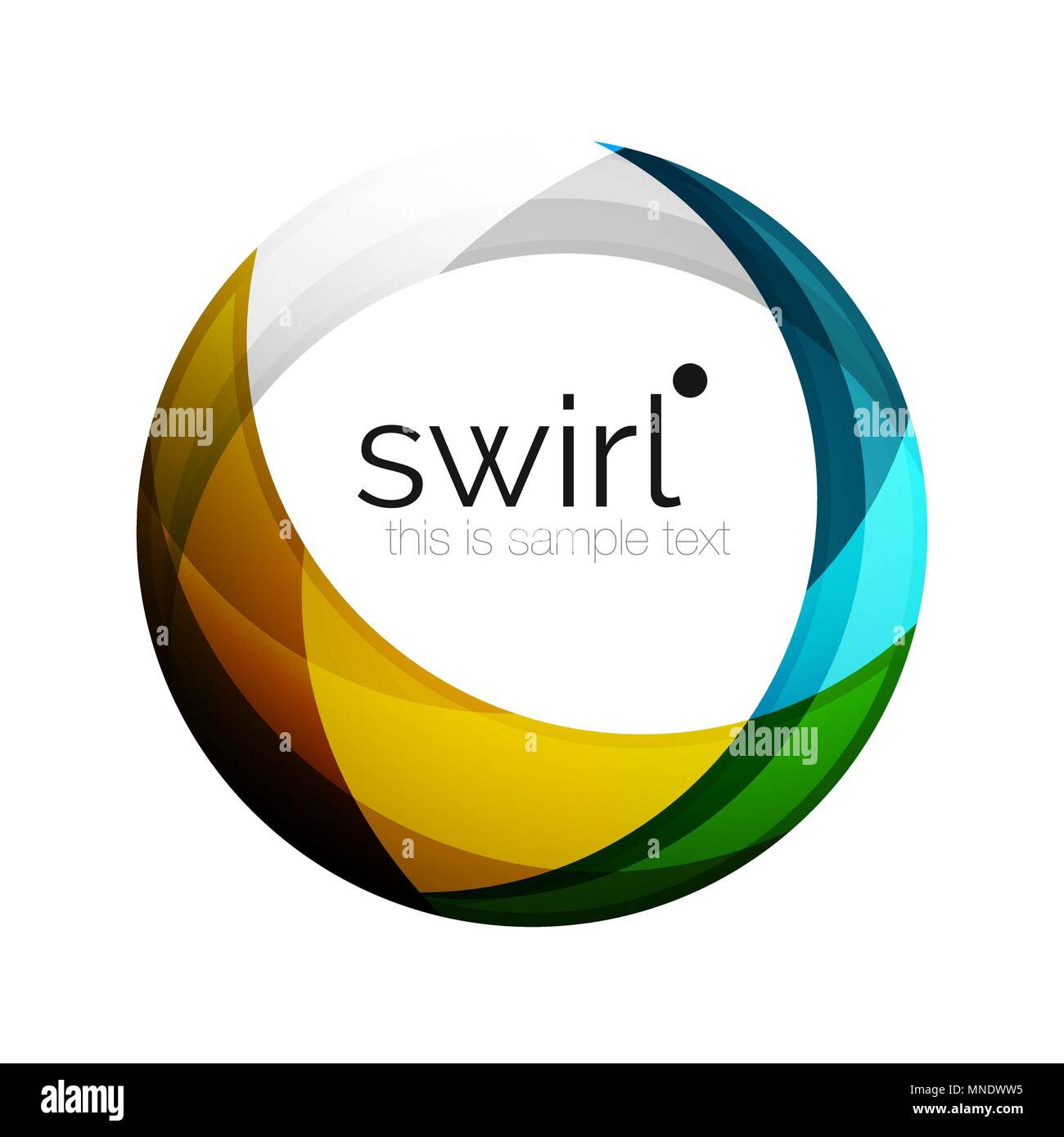 Digital techno swirl circle business icon. Digital techno swirl circle ...