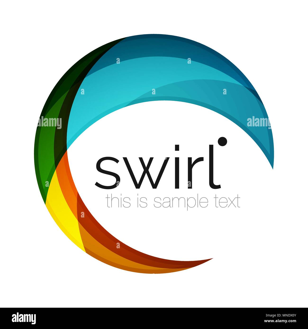 Digital techno swirl circle business icon. Digital techno swirl circle ...