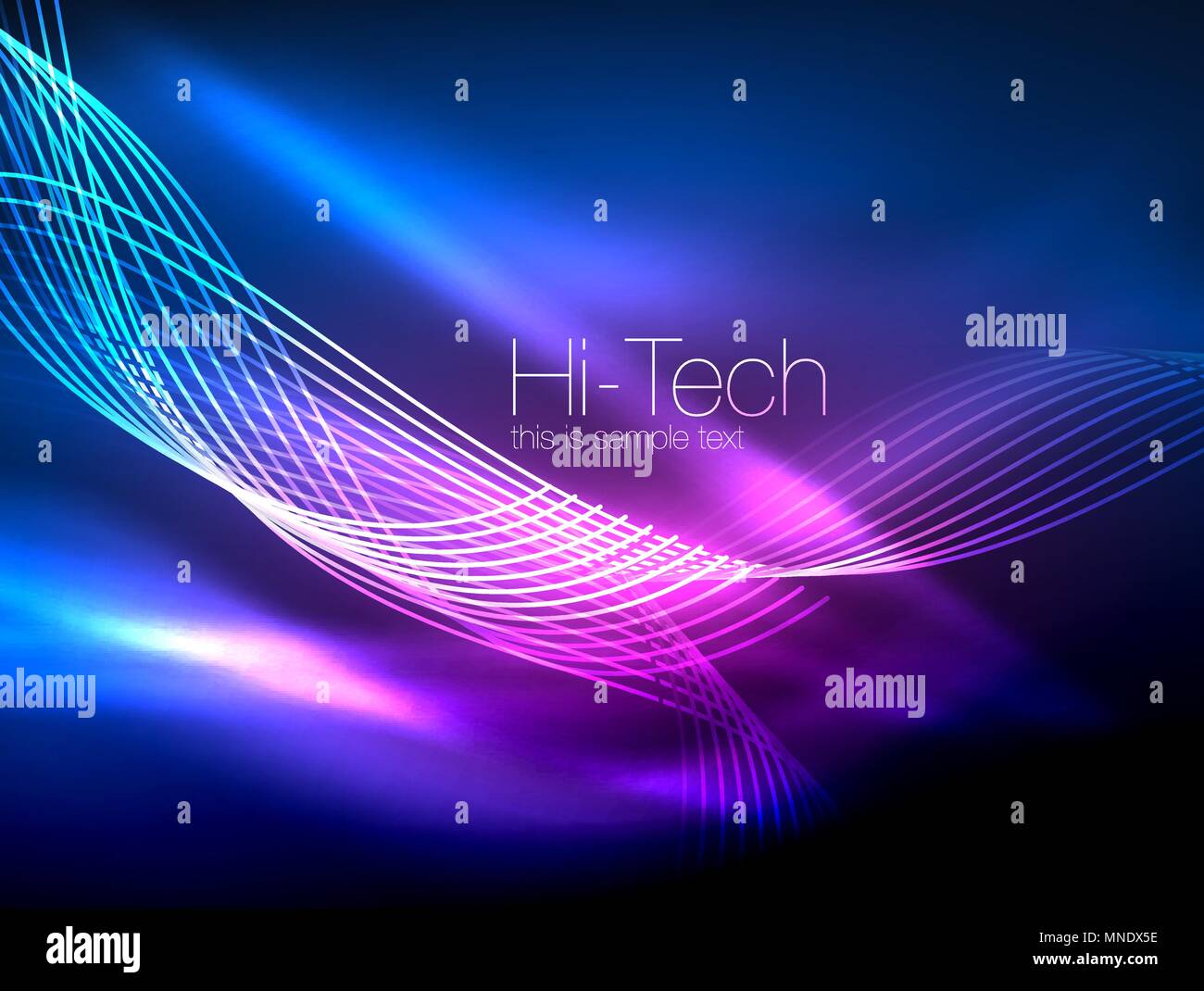 Elegant neon flowing stripes, smooth waves with light effects. Elegant ...