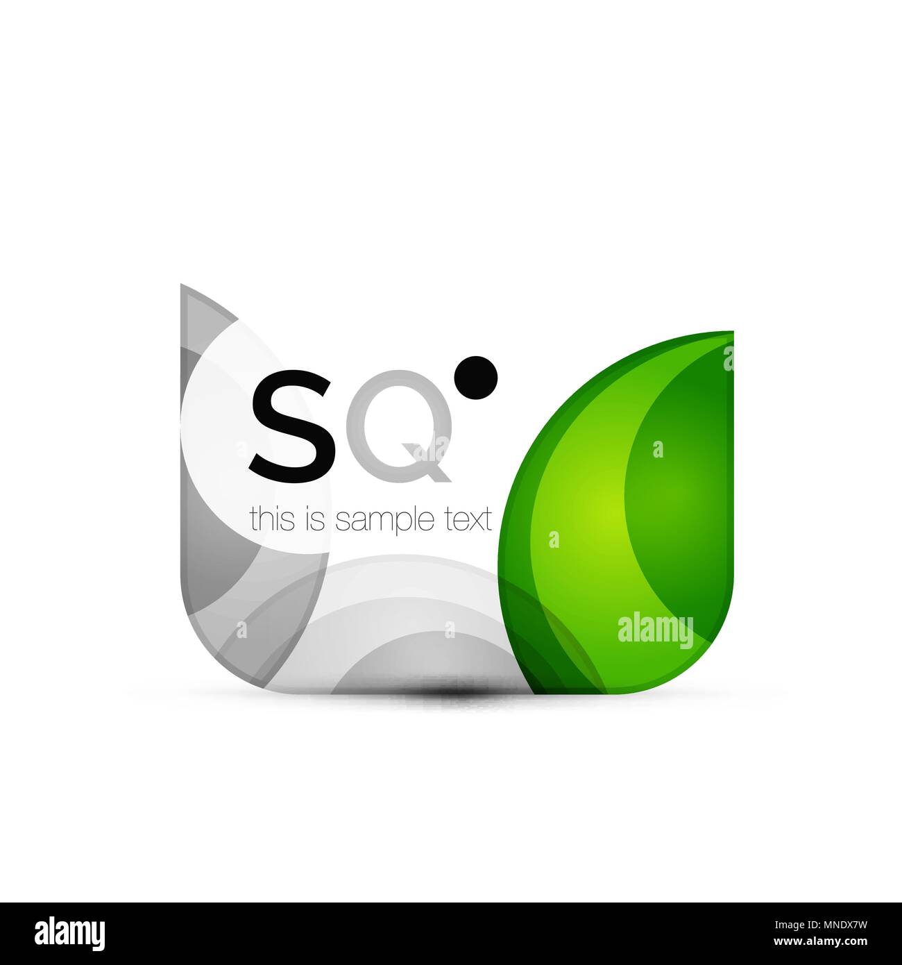 Vector square geometric abstract business emblem. Vector square ...