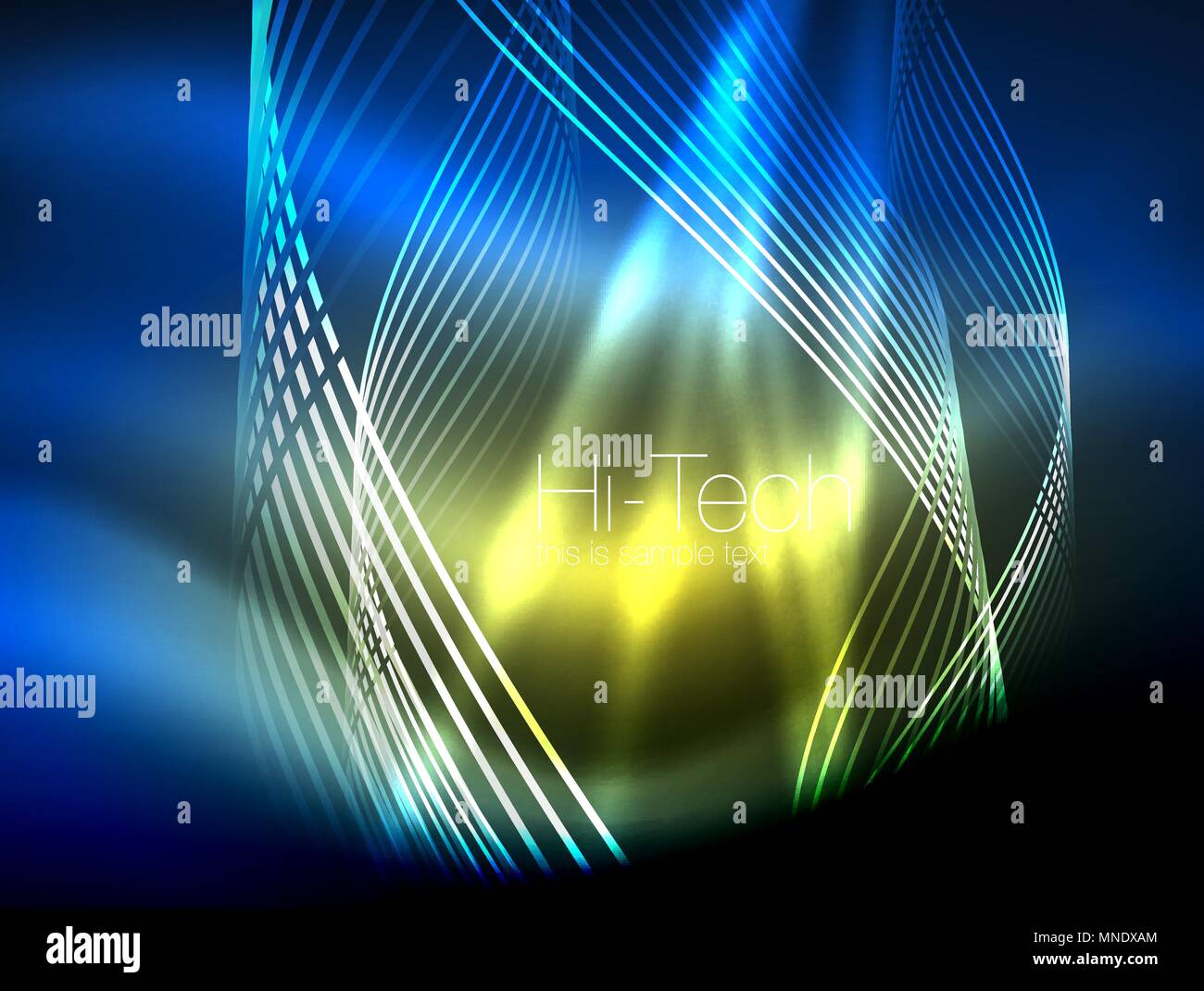 Elegant neon flowing stripes, smooth waves with light effects. Elegant ...