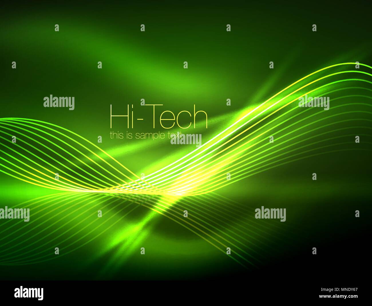Elegant neon flowing stripes, smooth waves with light effects. Elegant ...