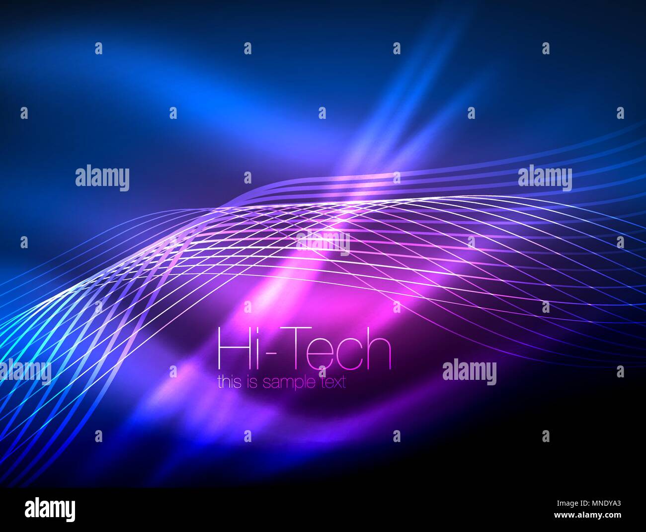 Elegant neon flowing stripes, smooth waves with light effects. Elegant ...