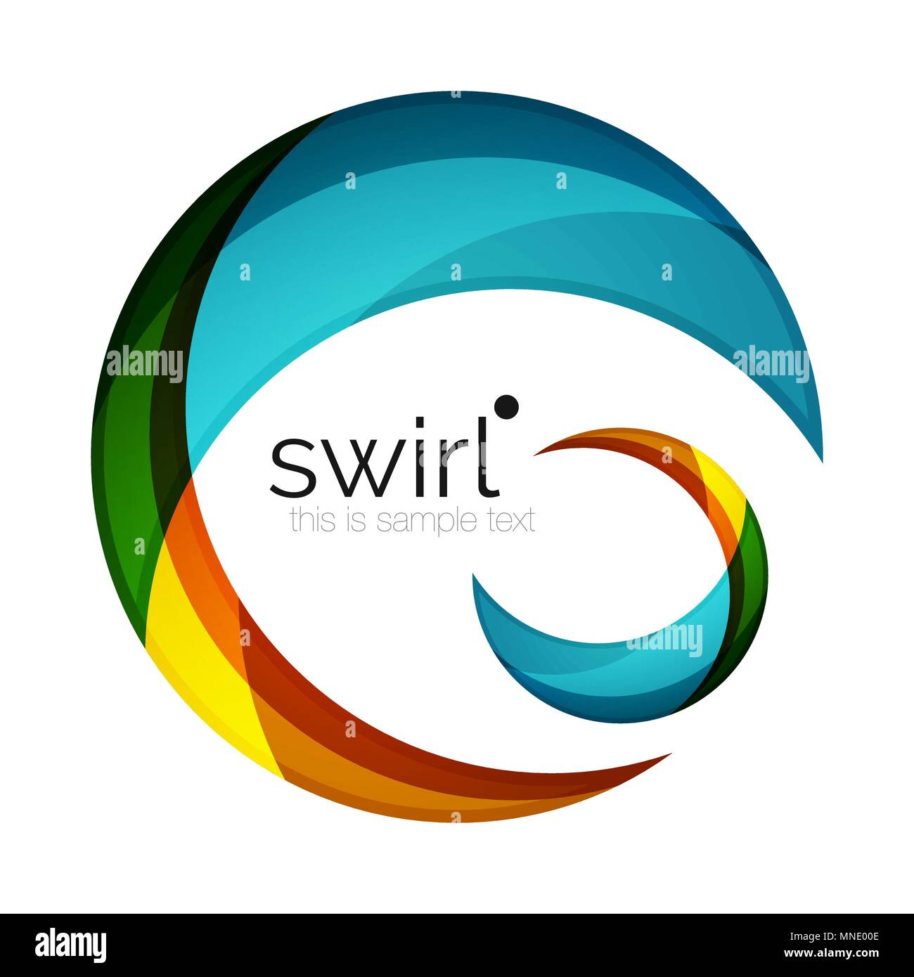 Digital techno swirl circle business icon. Digital techno swirl circle ...