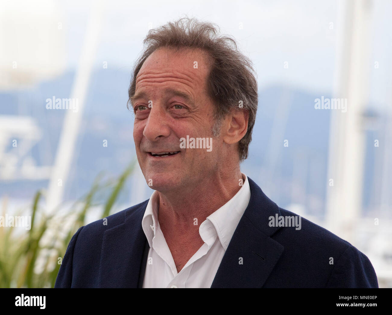 Cannes, France. 16th May, 2018. Actor Vincent Lindon at the En Guerre ...