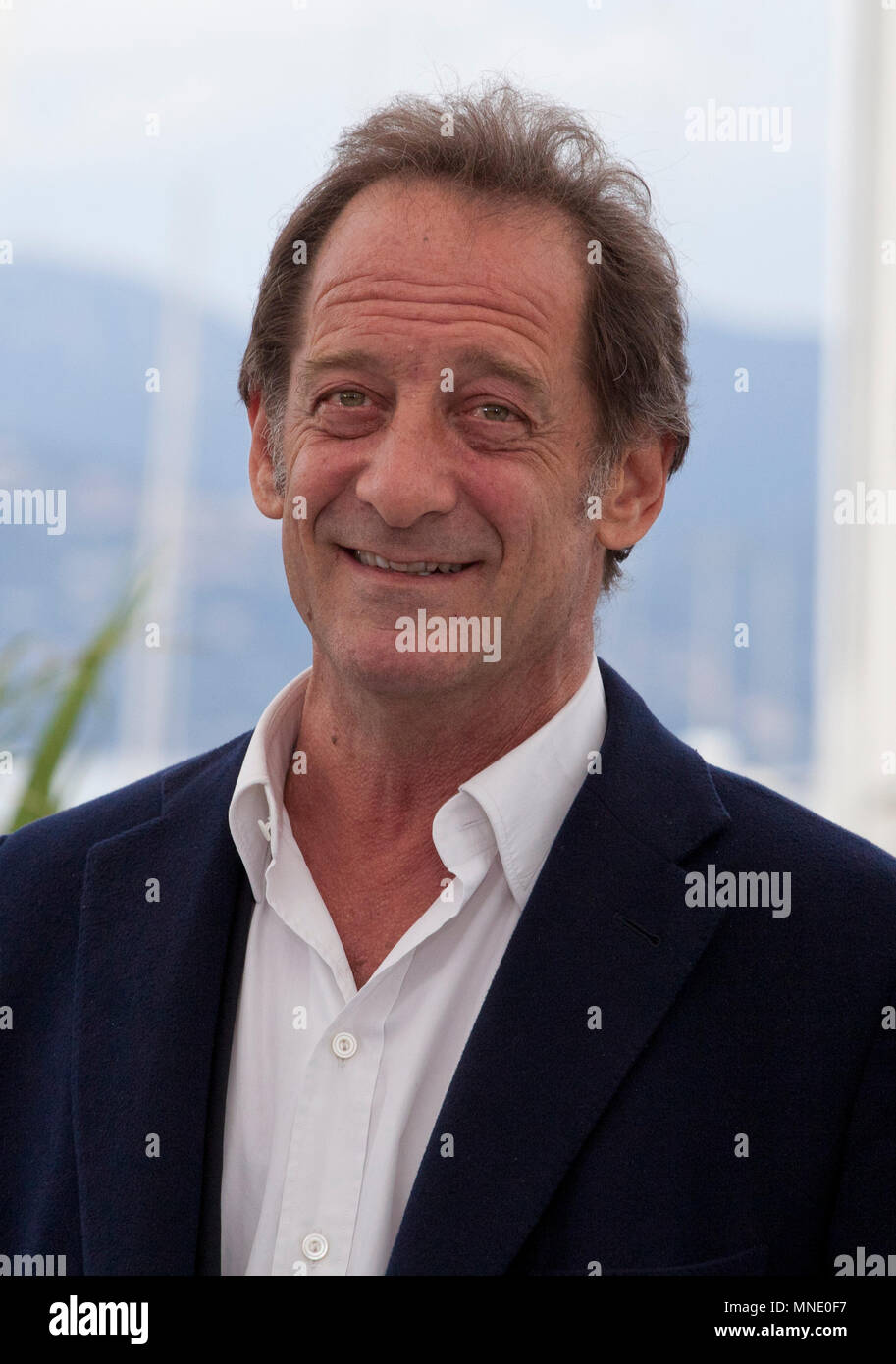 Cannes, France. 16th May, 2018. Actor Vincent Lindon at the En Guerre ...
