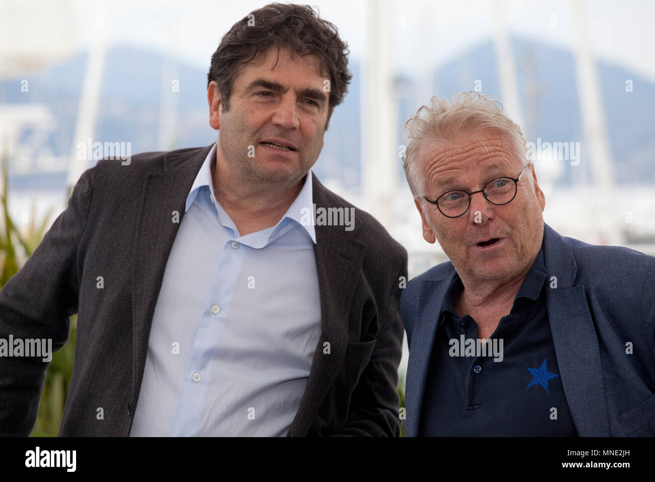 Cannes, France. 16tgh May 2018. Director Romain Goupil and Daniel Cohn ...