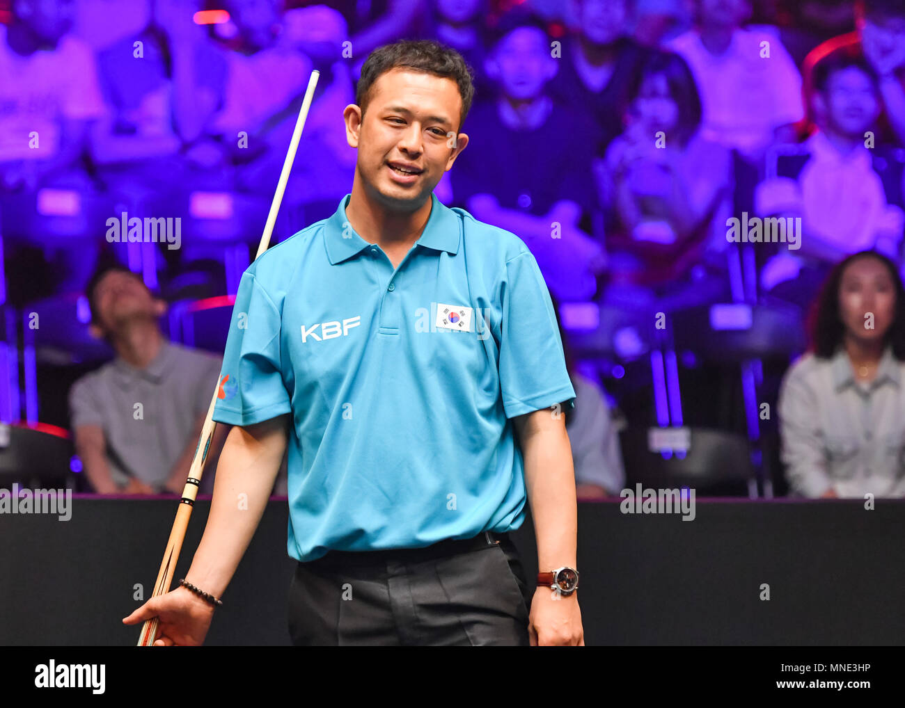 Shanghai, China. 16th May, 2018. Korea's Ryu Seung Woo and Jeong Young ...