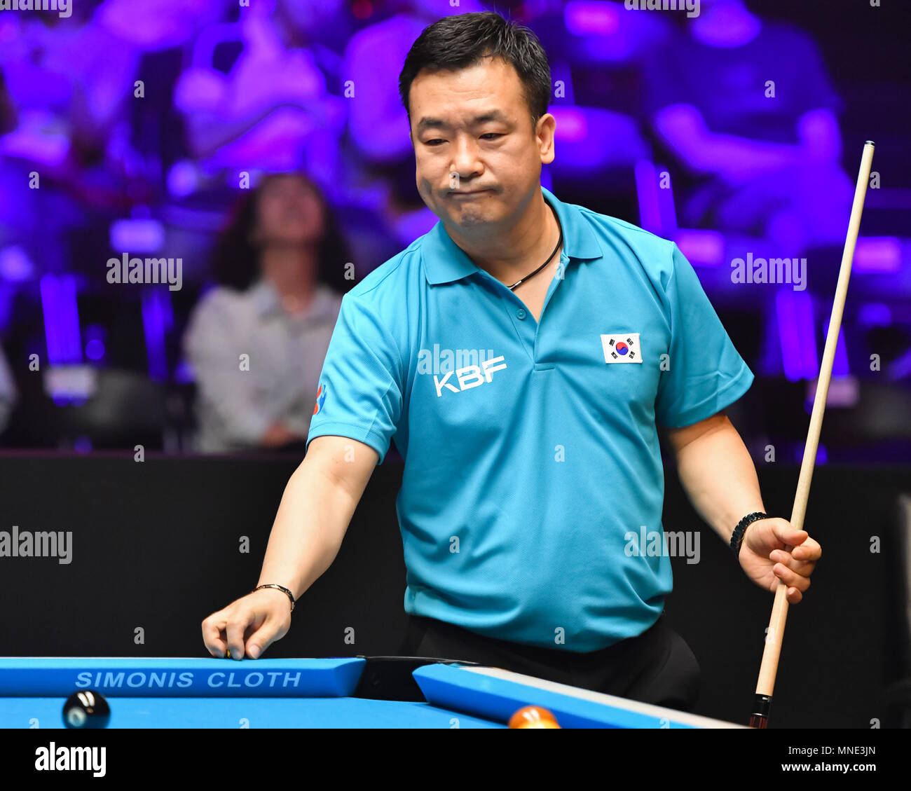 Shanghai, China. 16th May, 2018. Korea's Ryu Seung Woo and Jeong Young ...
