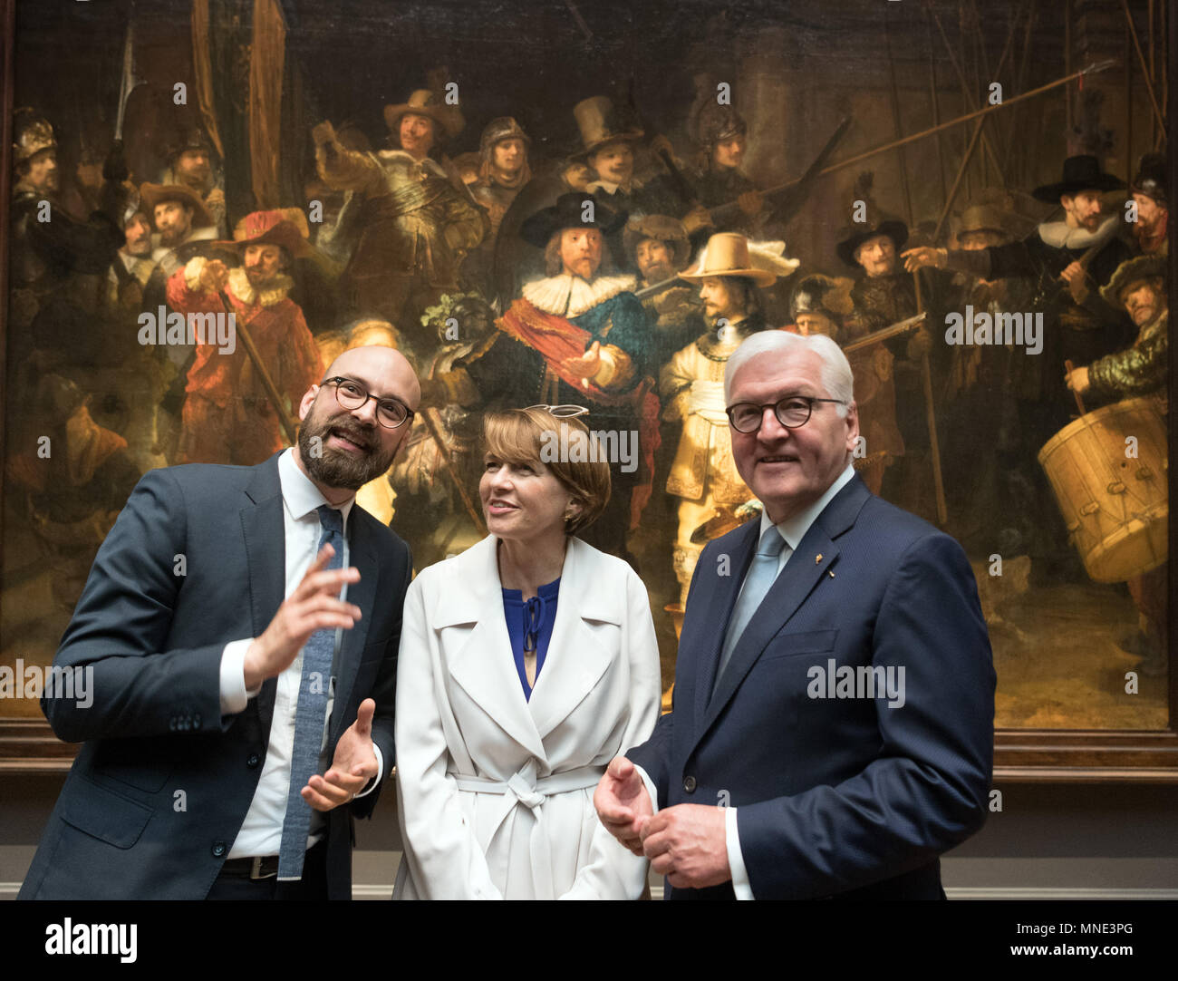 German president Frank-Walter Steinmeier (R) and his wife Elke ...