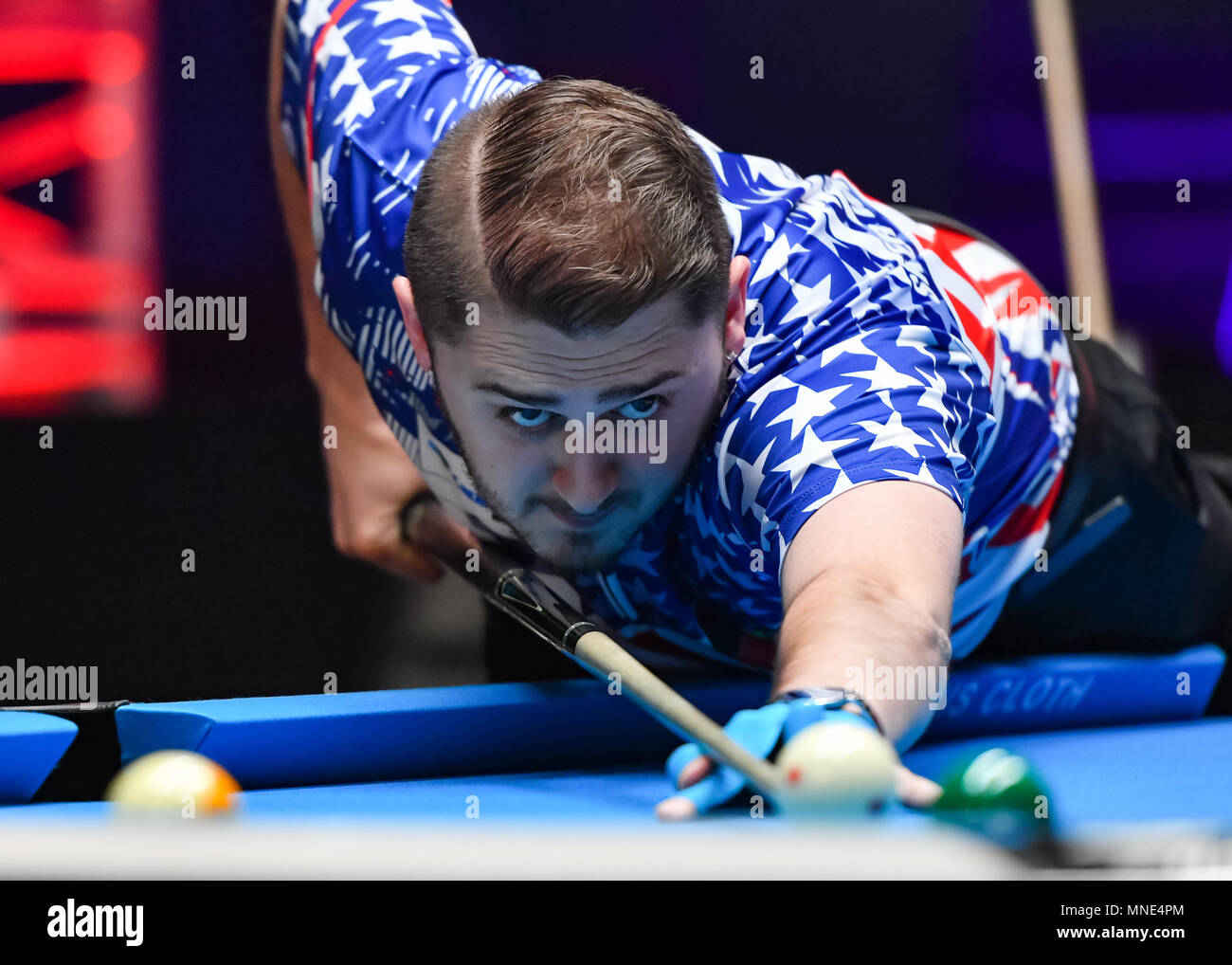 Shanghai, China. 16th May, 2018. USA's Skyler Woodward during WORLD CUP ...