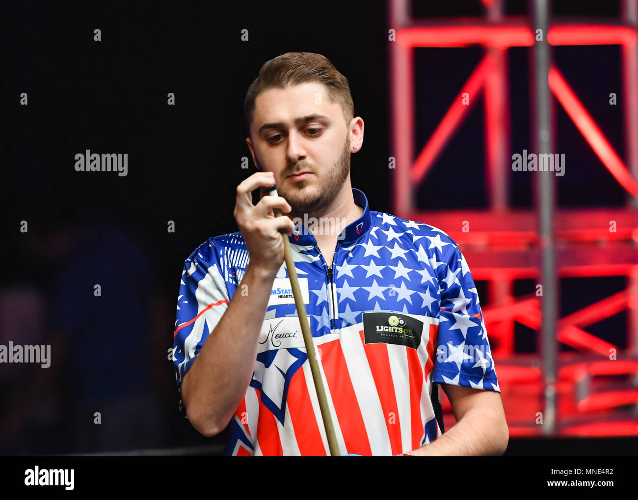 Shanghai, China. 16th May, 2018. USA's Skyler Woodward during WORLD CUP ...