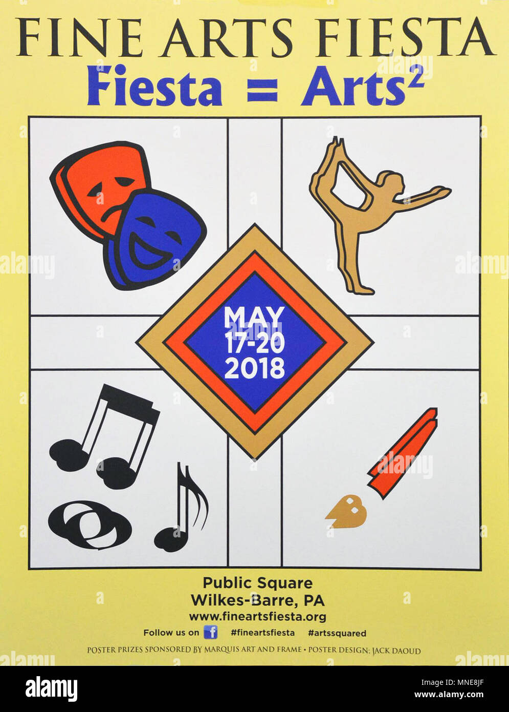 The 2018 Fine Arts Fiesta poster.On the day before the fine Arts Fiesta ...